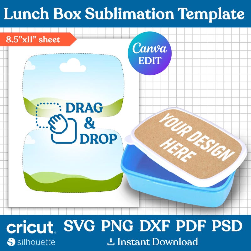 Lunchbox Template - Etsy UK