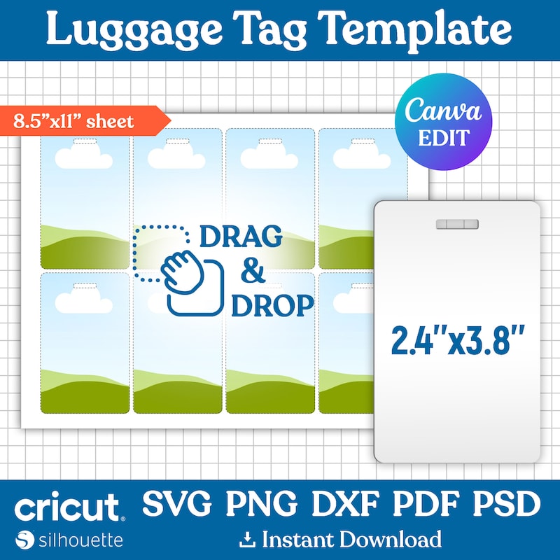 Svg Template Tag Design - Etsy