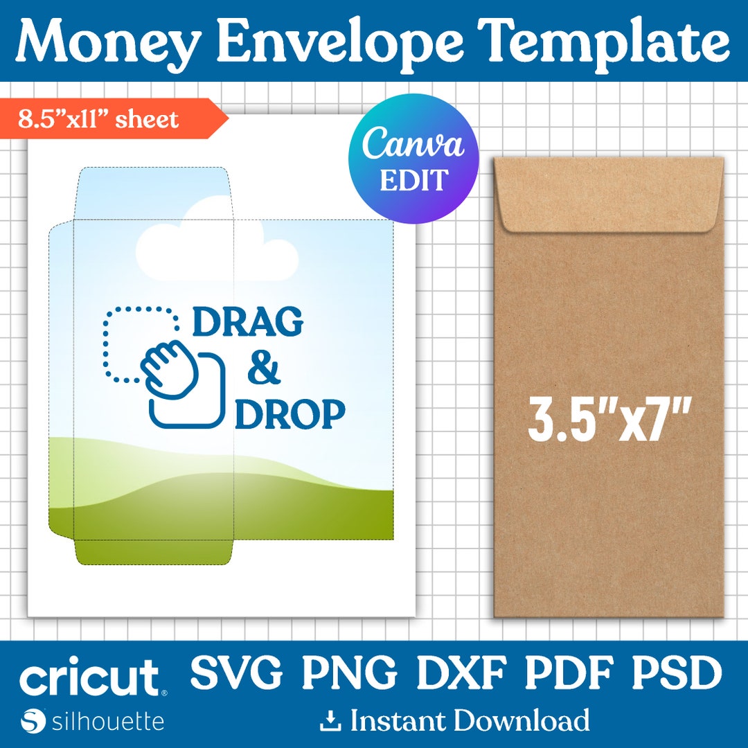 Money Envelope Template, Money Holder, Money Envelope Svg, Budget ...