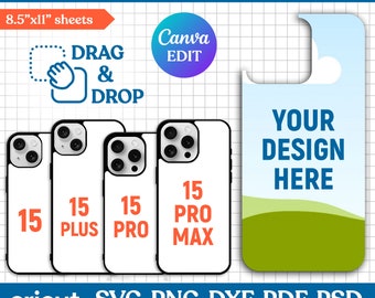 Phone Case 15 Sublimation Template, 15 Pro Phone Case, 15 Pro Max Template, 15 Plus Case ...