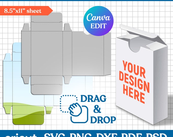 Blank Playing Card Box Template Svg, Poker Card Box Template, Cut Files ...