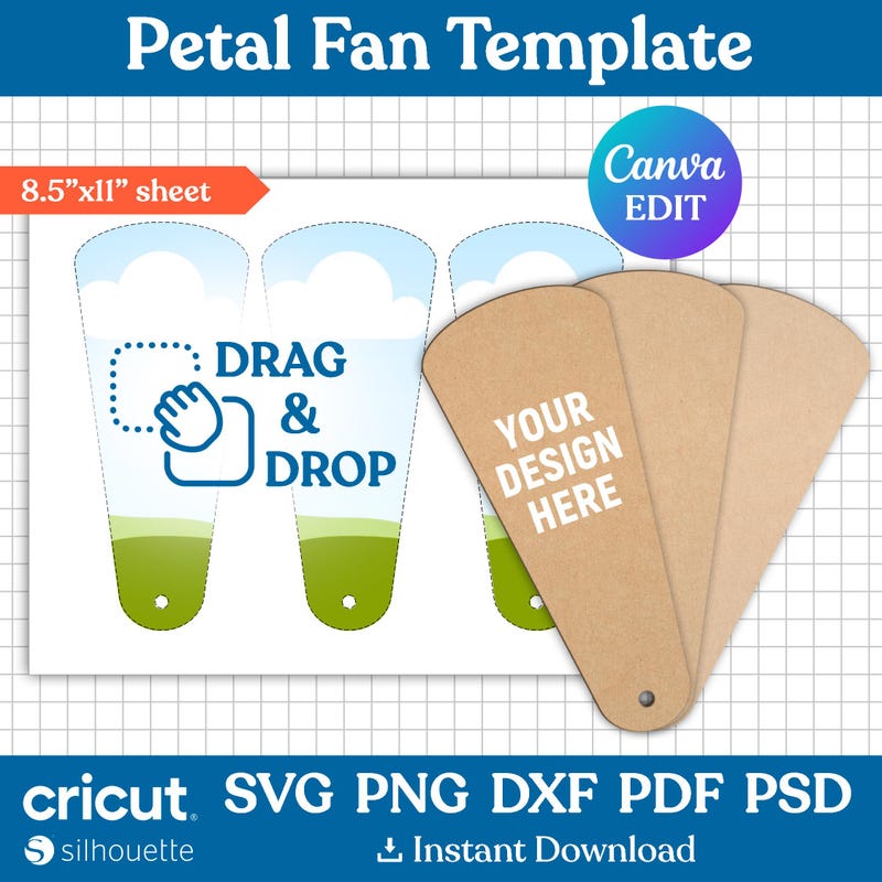Free Canva Fan Template - Etsy