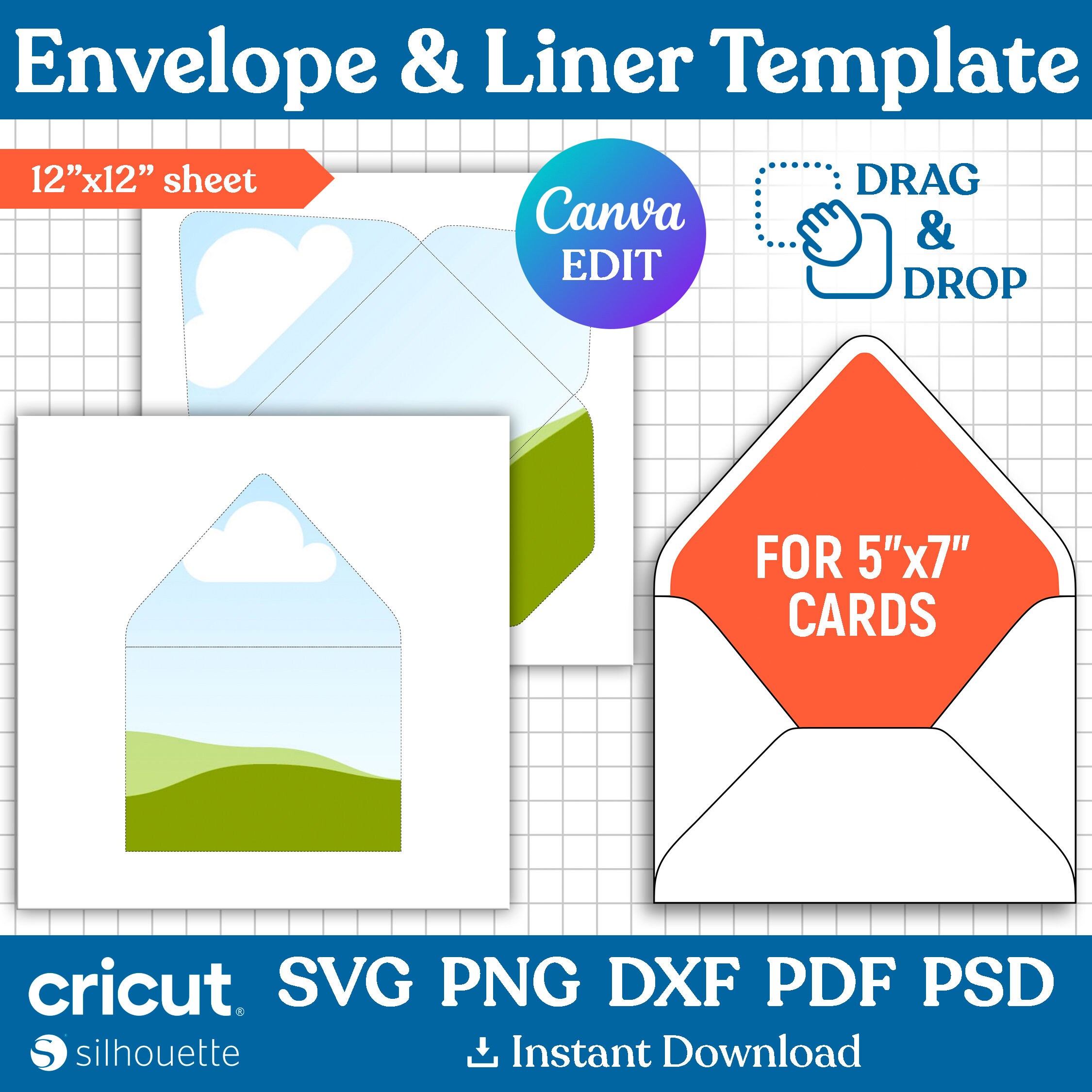 Envelope Template Svg, Envelope Liner Template, Wedding Envelope ...