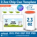 2.3oz Chip Can Template, Chip Can Label Template, Potato Chip Can ...