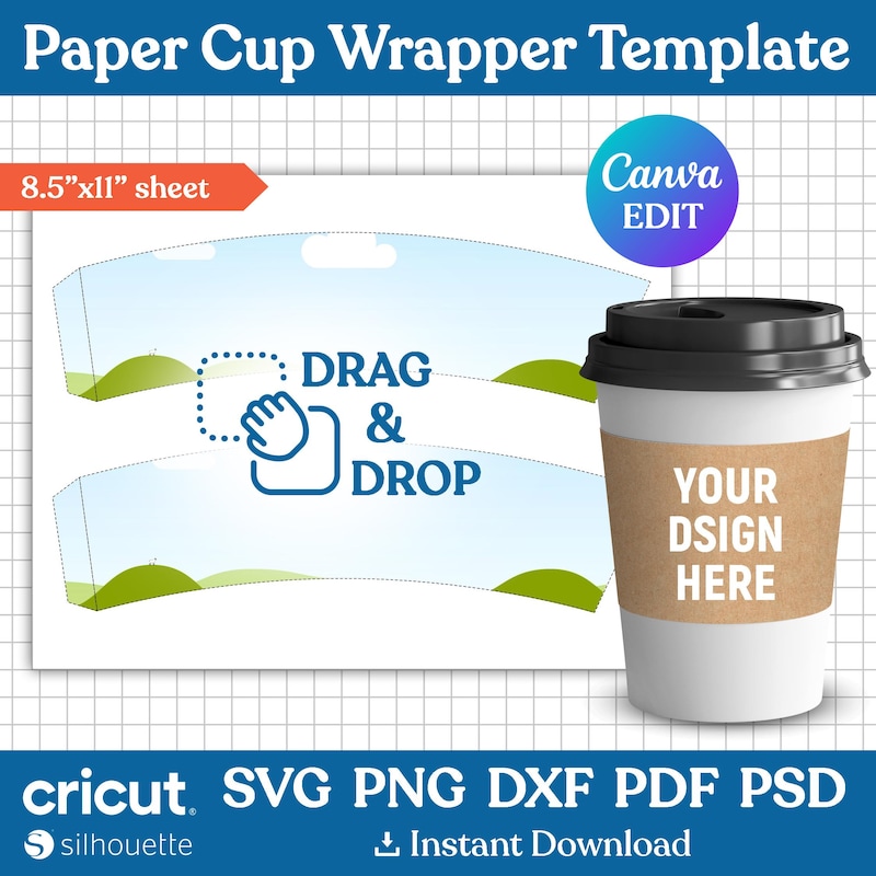 Coffee Cup Slide On - Etsy UK