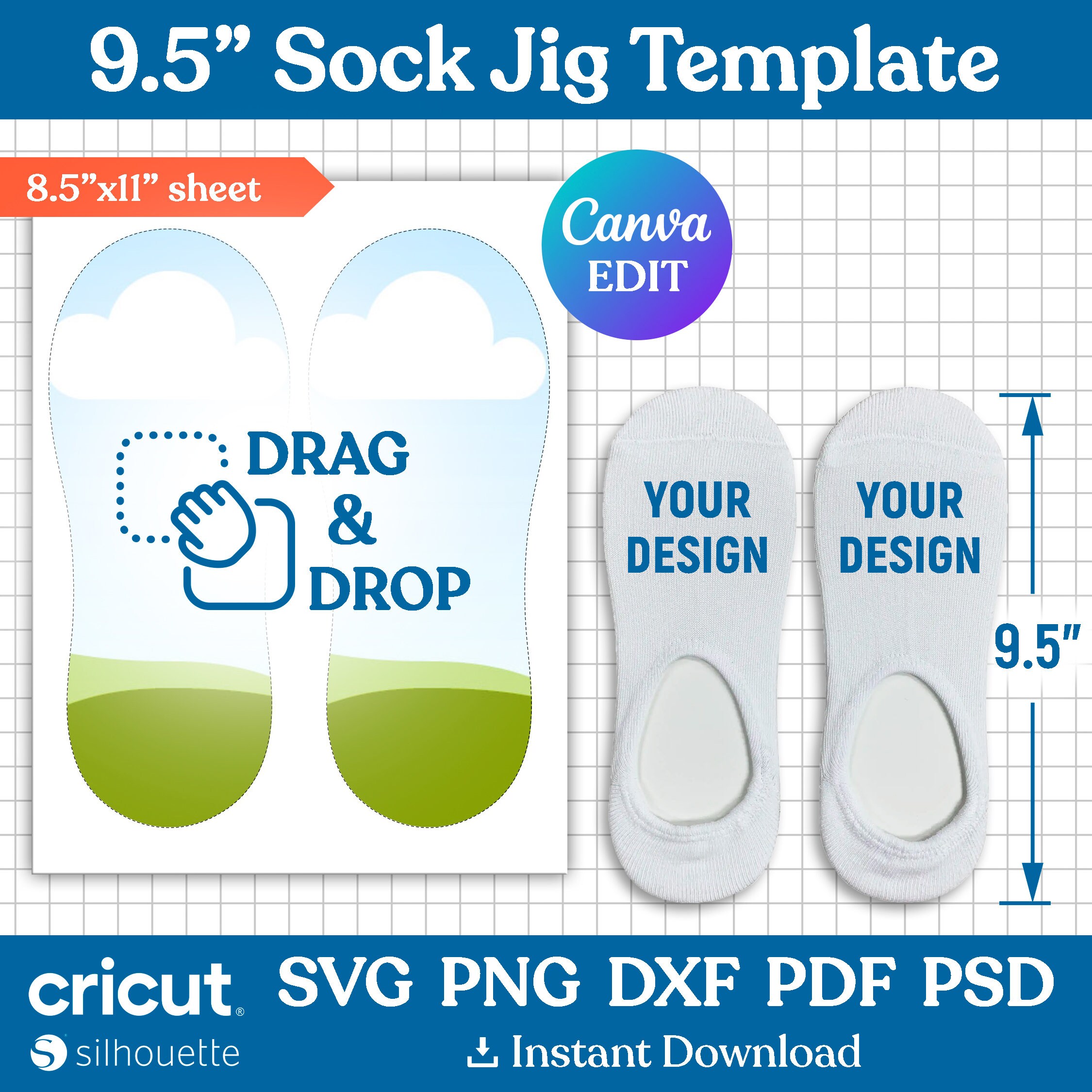 Sock Jig Template Bundle, Sock Jig Sublimation, Sock Insert Template ...