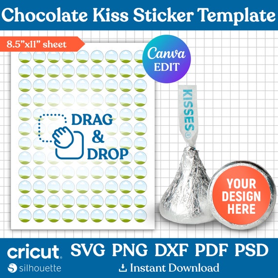 Hershey Kiss Template For Writing
