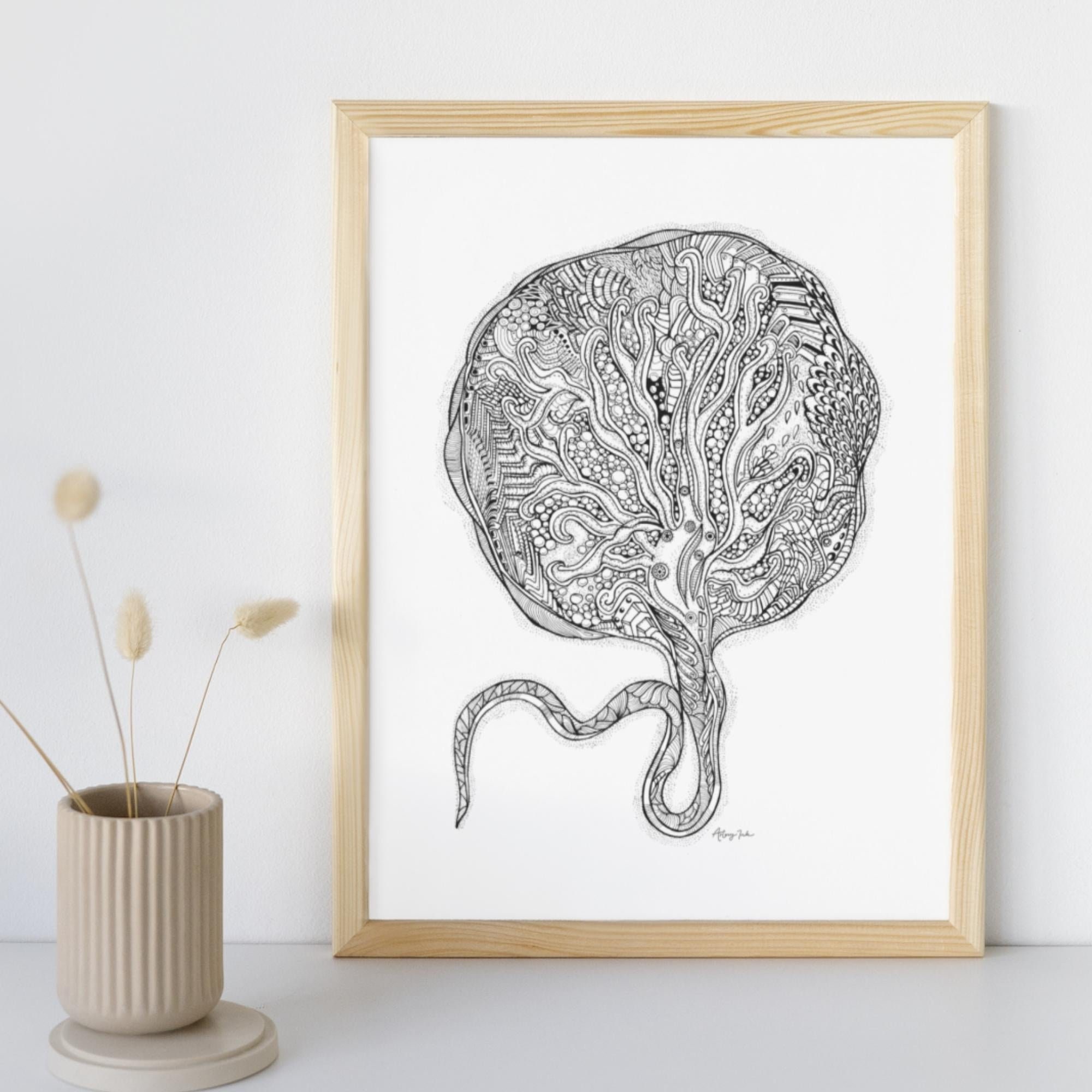 Tree of Life, Placenta, 8x10 Print, Anatomical Art, Anatomy, Doula ...