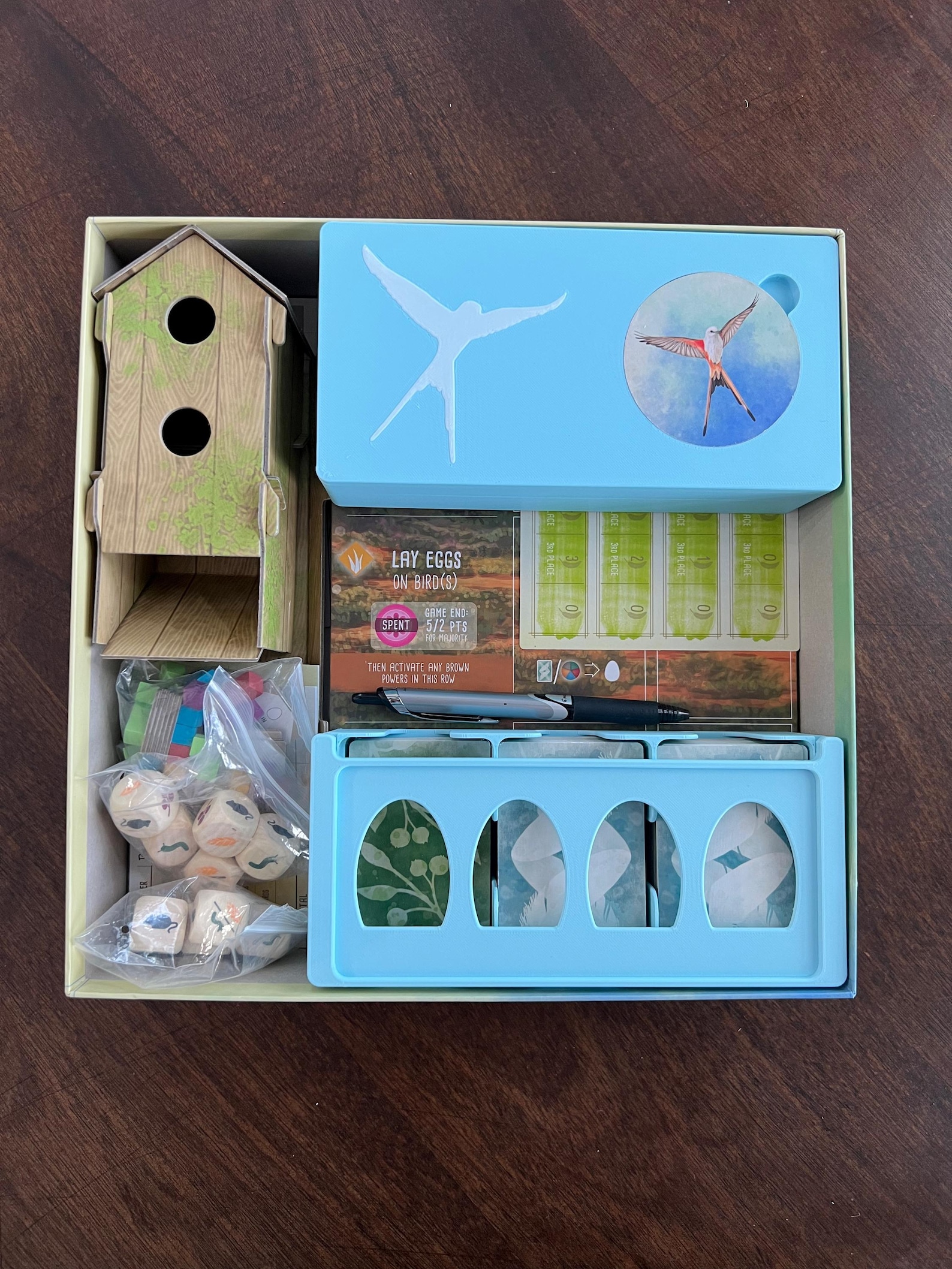 3D Printed Wingspan Card Holder & Bird Tray: Board Game Organizer - Etsy
