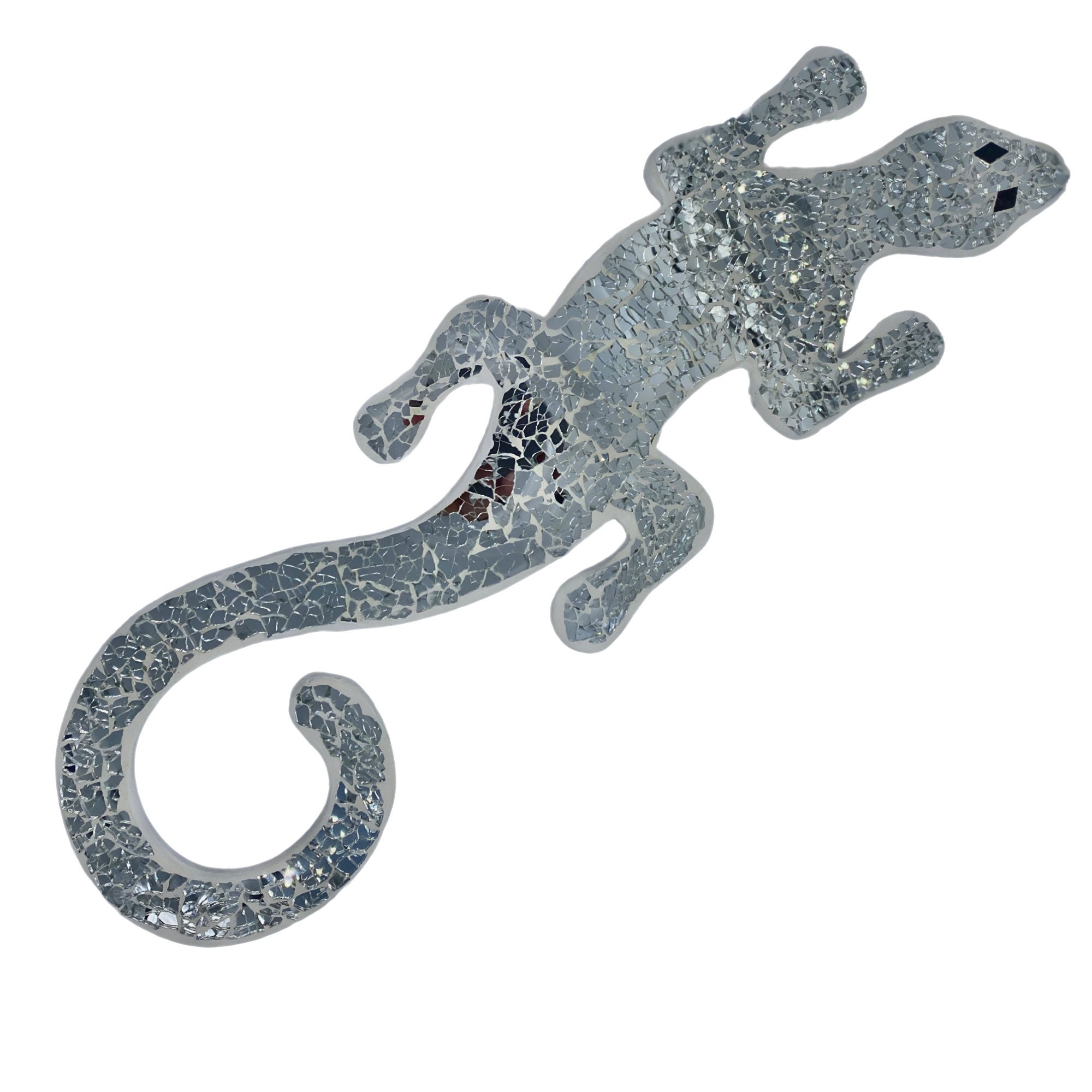 Glass Mosaic Wall Salamander, Chic Wall Decor and Good Luck Charm ...