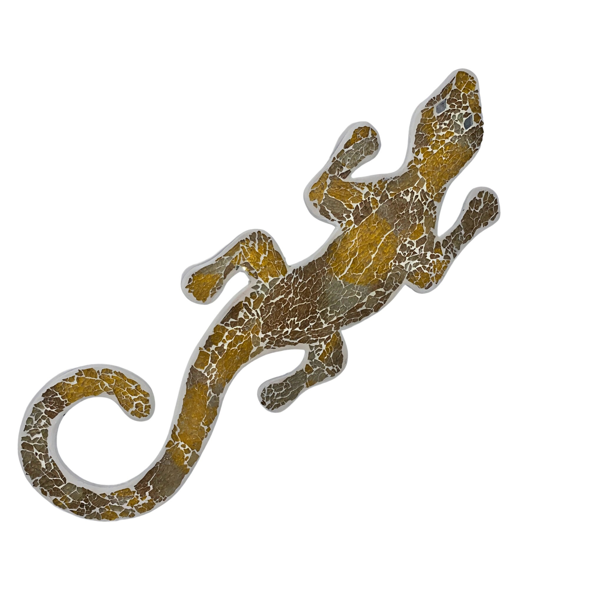 Glass Mosaic Wall Salamander, Chic Wall Decor and Good Luck Charm ...