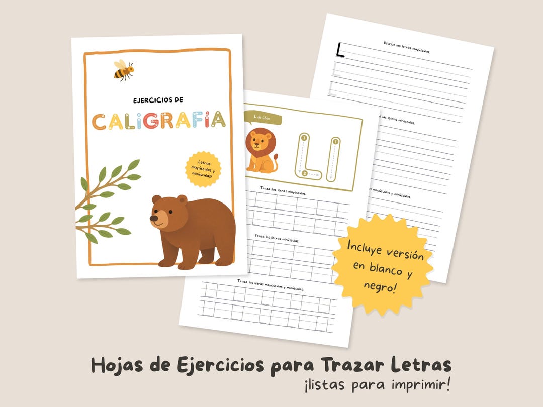 ABC Tracing Sheets - Animal Alphabet Tracing Worksheets - Calligraphy ...