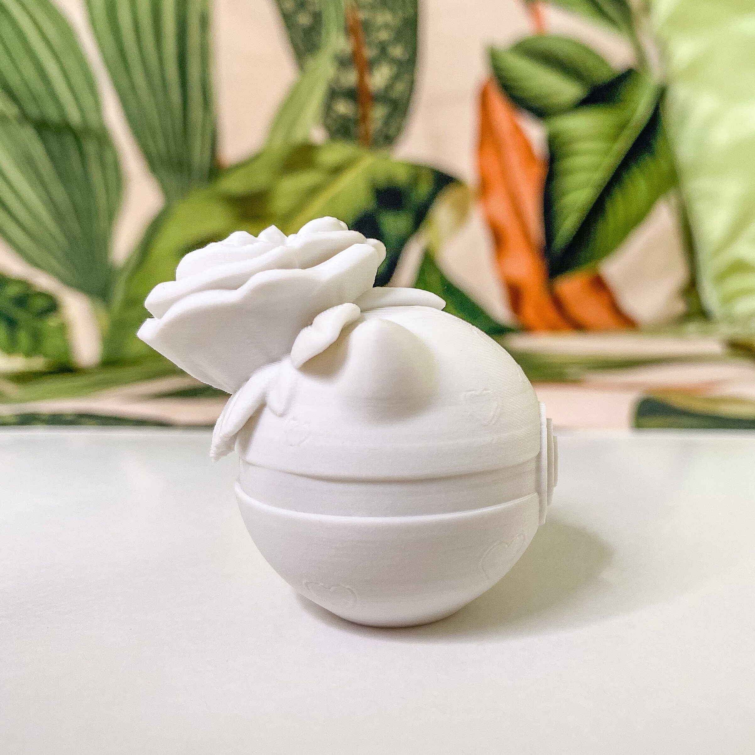 White Bulbasaur Pokeball Valentines Edition Paint your own Pokeball ...