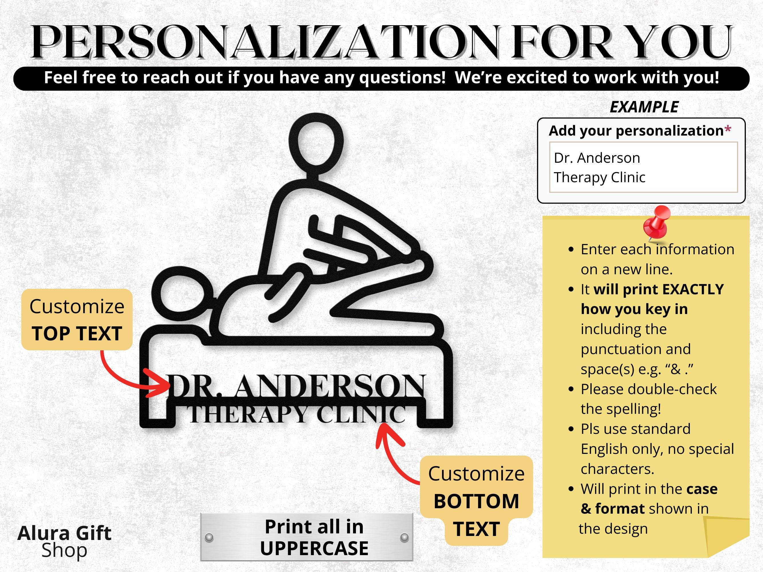 Custom Physical Therapy Sign Occupational Therapy Sign Physical Therapy ...