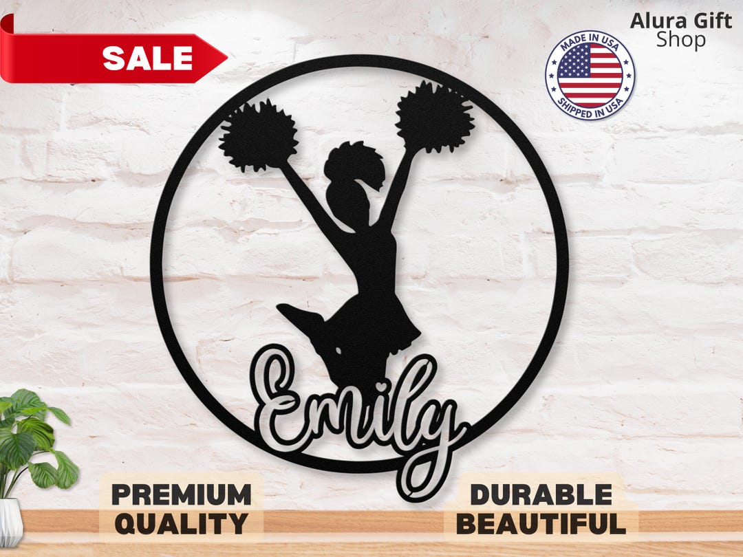 Custom Cheerleader Metal Sign Cheer Sign Cheerleader Sign Cheer Metal ...