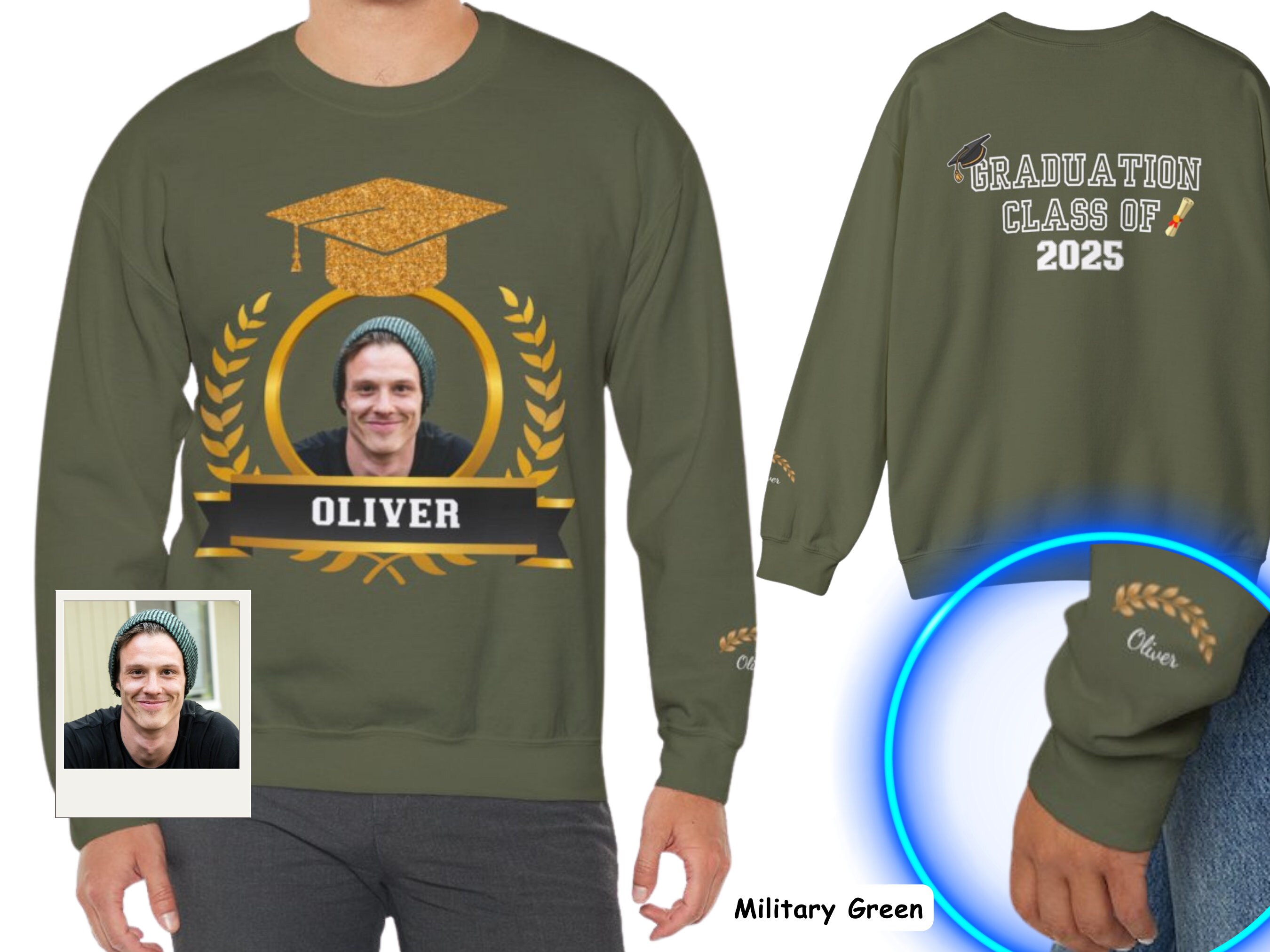 Custom Graduation Class of 2024 Sweatshirt Graduation Gifts Graduate ...
