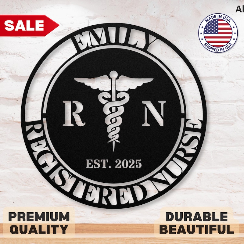 Metal Art Nurse - Etsy