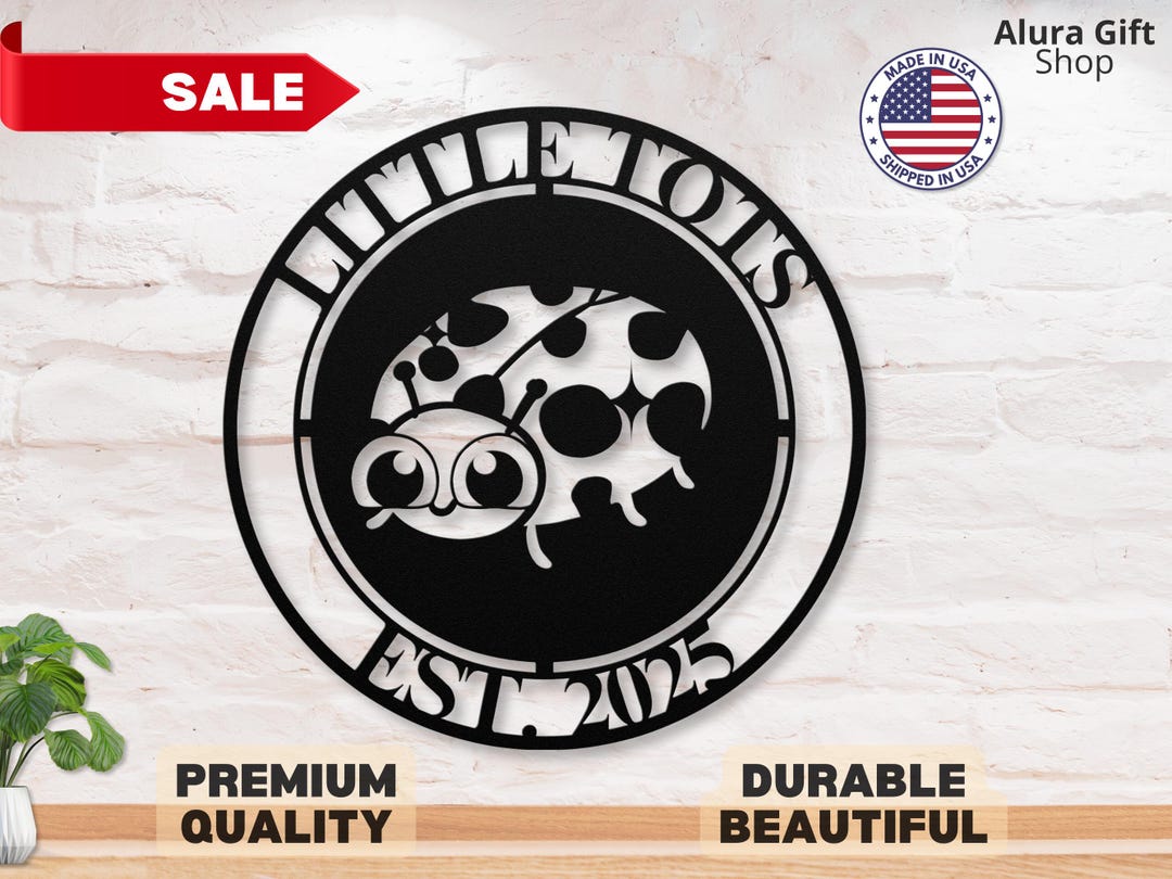 Custom Lady Bug Metal Sign Lady Bug Sign Lady Bug Metal Art Ladybug ...