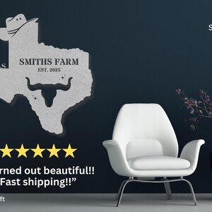 Custom Texas Metal Sign Texas Longhorn Sign Wild West Decor Ranch Decor ...