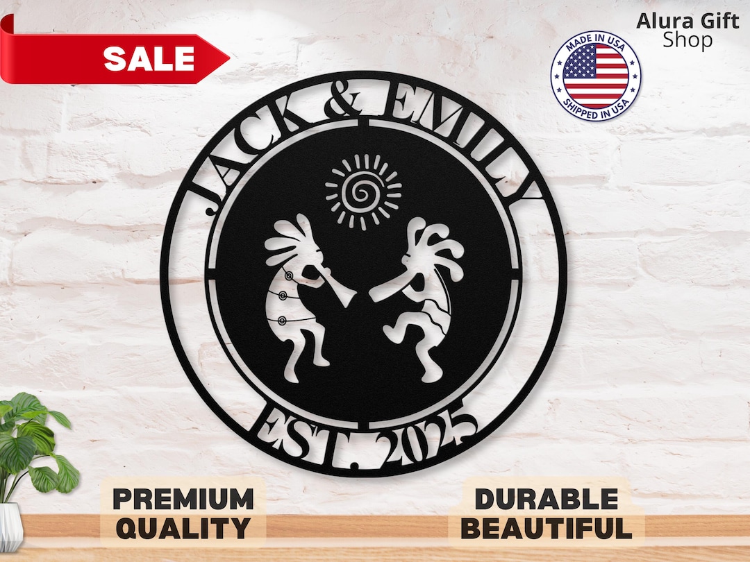 Custom Kokopelli Metal Sign Kokopelli Metal Wall Art Kokopelli Wall ...