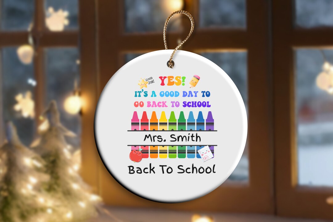 Custom Teacher Team Ornament Back to School Teacher Team Gift Grade ...