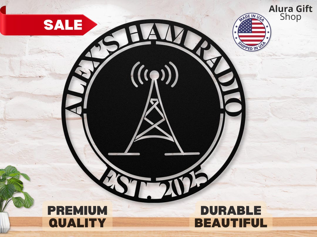 Custom Amateur Radio Sign Ham Radio Metal Sign Ham Radio Sign Metal Art ...