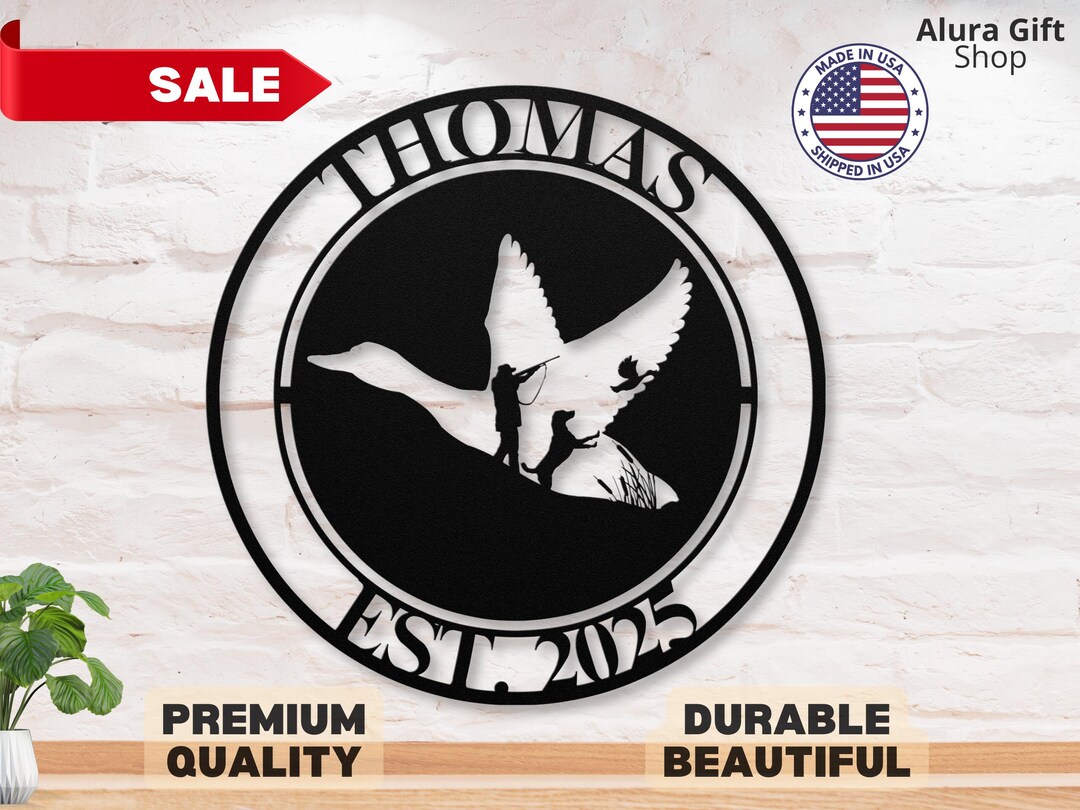 Custom Duck Hunting Metal Sign Metal Duck Hunting Sign Decor Metal Duck ...