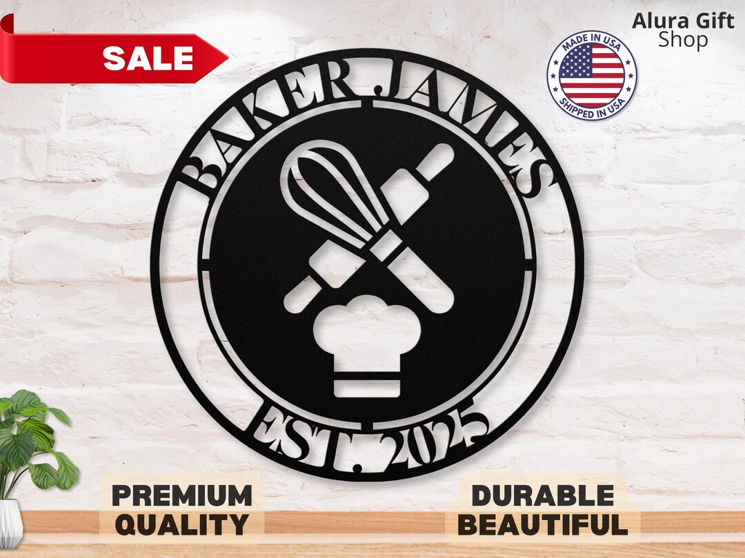 Custom Bakery Metal Sign Metal Bakery Sign Metal Kitchen Sign Decor ...