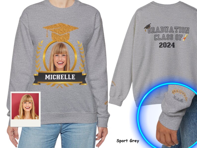 Custom Graduation Class of 2024 Sweatshirt Graduation Gifts Graduate ...