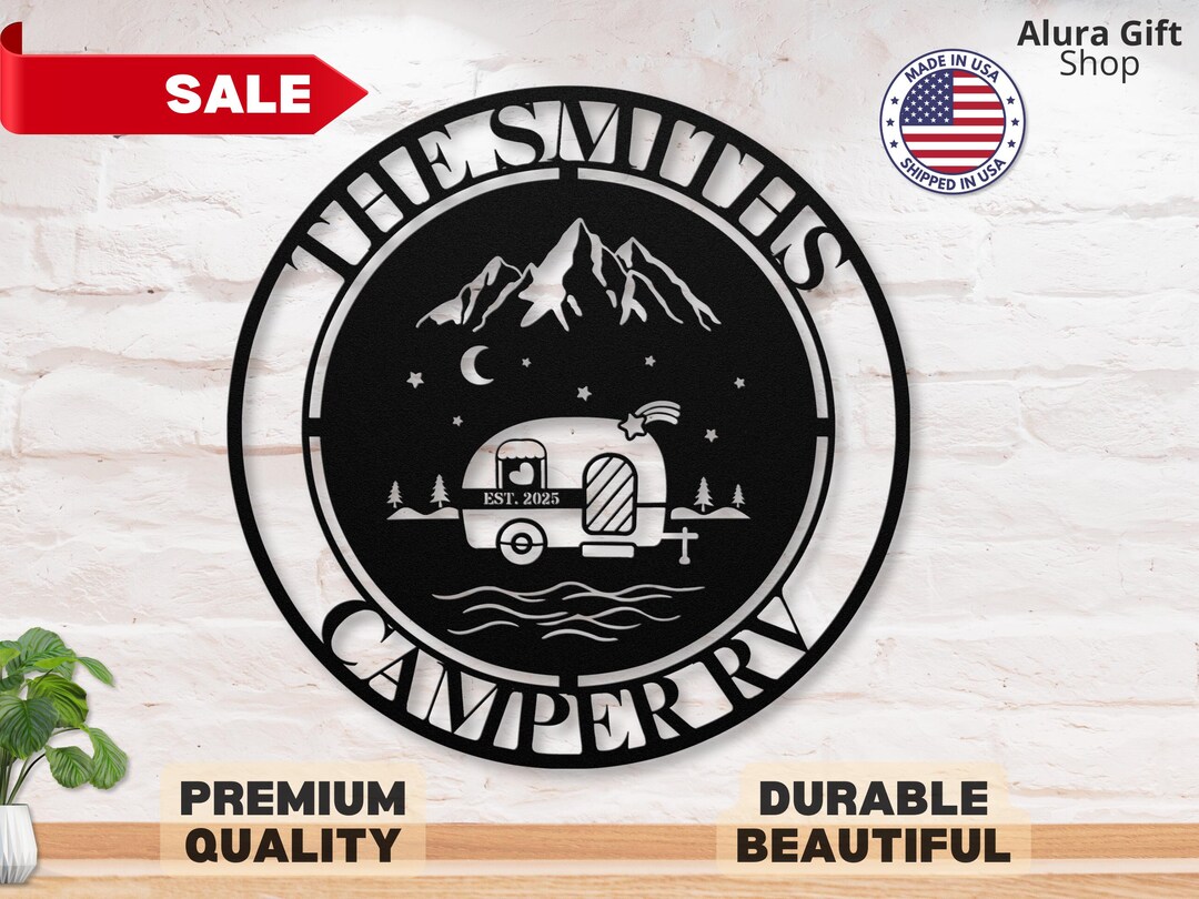 Custom RV Metal Sign RV Wall Decor RV Wall Art Camping Metal Sign ...