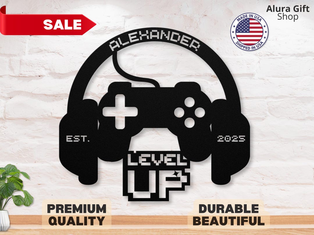 Custom Game Room Metal Sign Game Room Sign Game Sign Gamer Name Sign ...