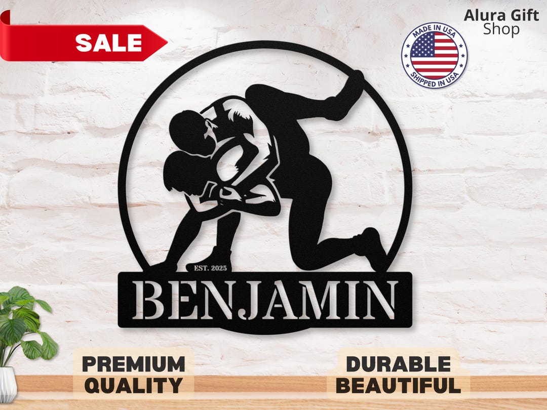 Custom Wrestling Metal Sign Wrestling Sign for Wrestler Sign Wrestling ...