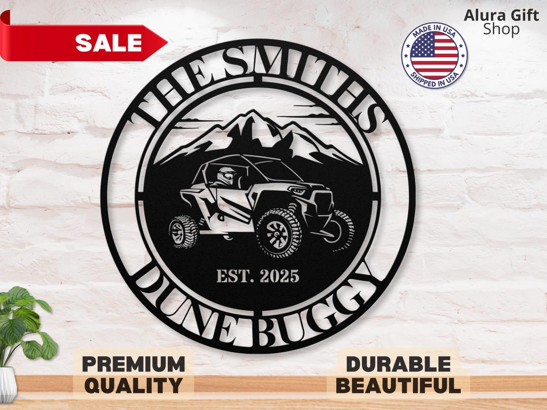 Custom Side by Side Sign Dune Buggy Gift ATV Metal Sign ATV Metal Art ...