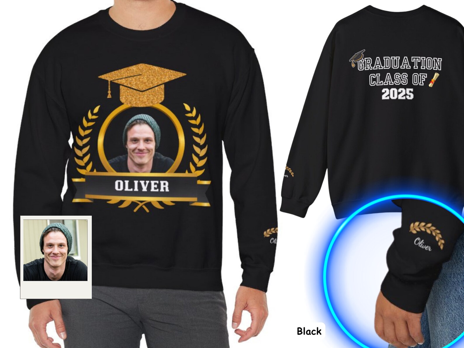 Custom Graduation Class of 2024 Sweatshirt Graduation Gifts Graduate ...