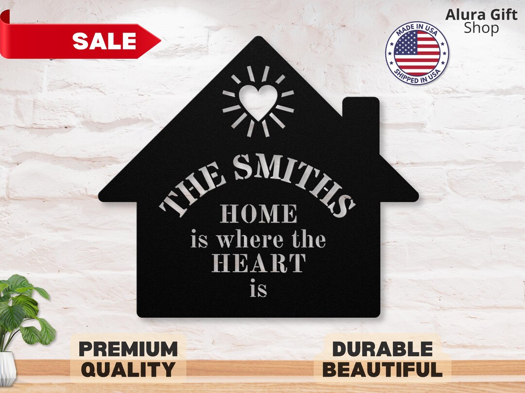 Custom Home Sweet Home Metal Sign Family Metal Sign Homestead Metal ...