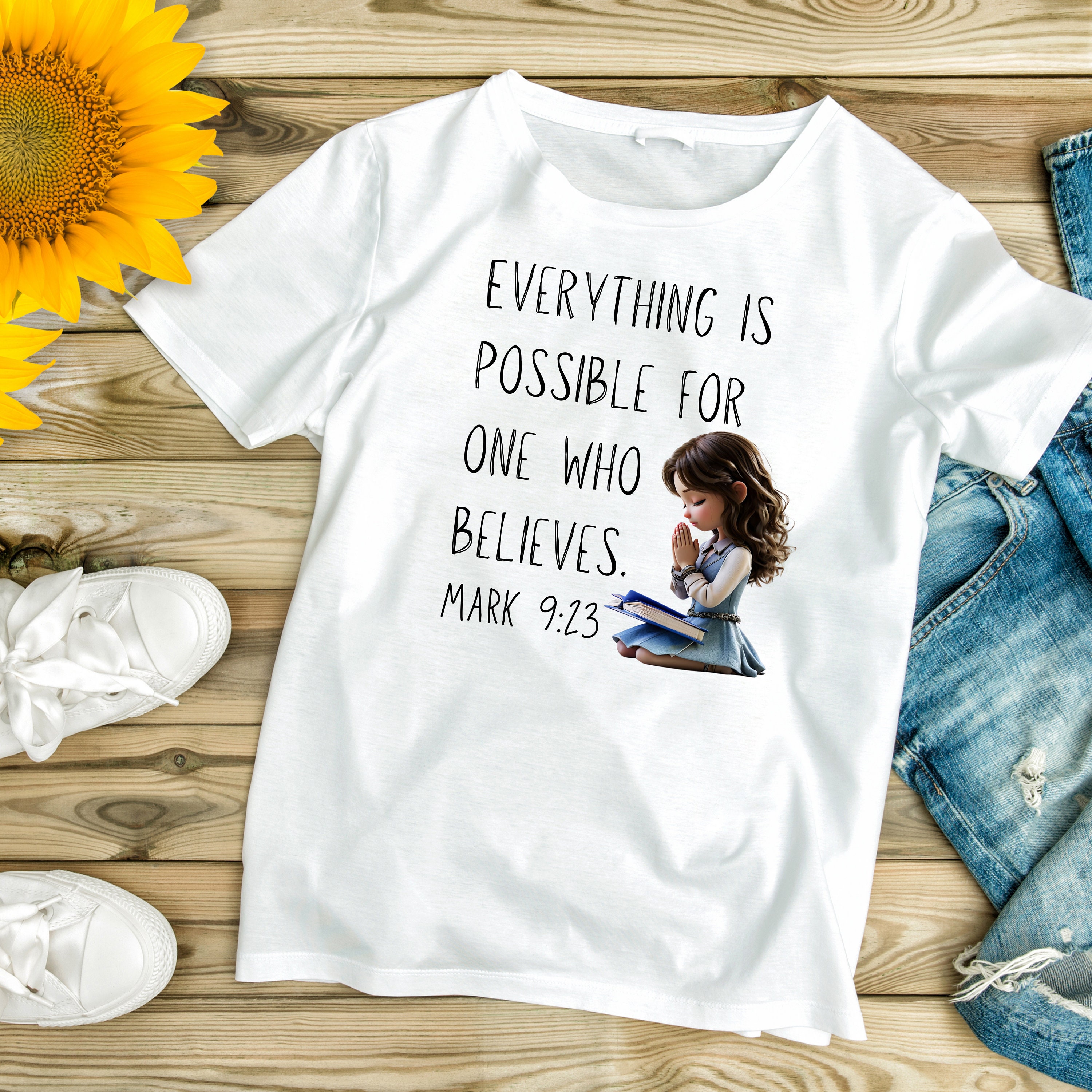 Religious Design With Praying Child PNG for Sublimation or Digital ...
