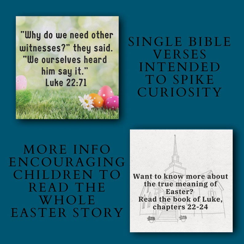 Easter Egg Inserts, Printable, Religious Easter Printable, Bible Verse ...