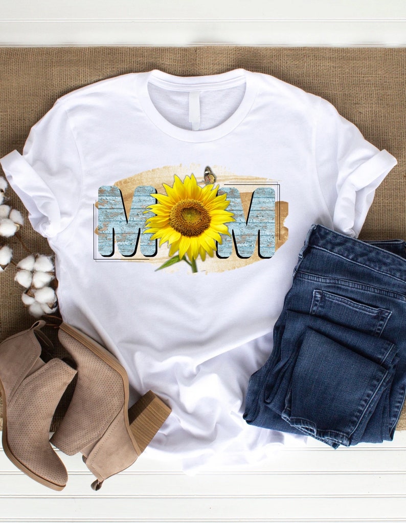 Mom Sunflower PNG for Sublimation or Digital Stickers - Etsy