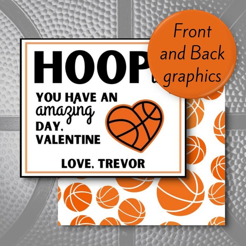 Valentine Party Cards, Printable Basketball Cards, Sports Valentine ...