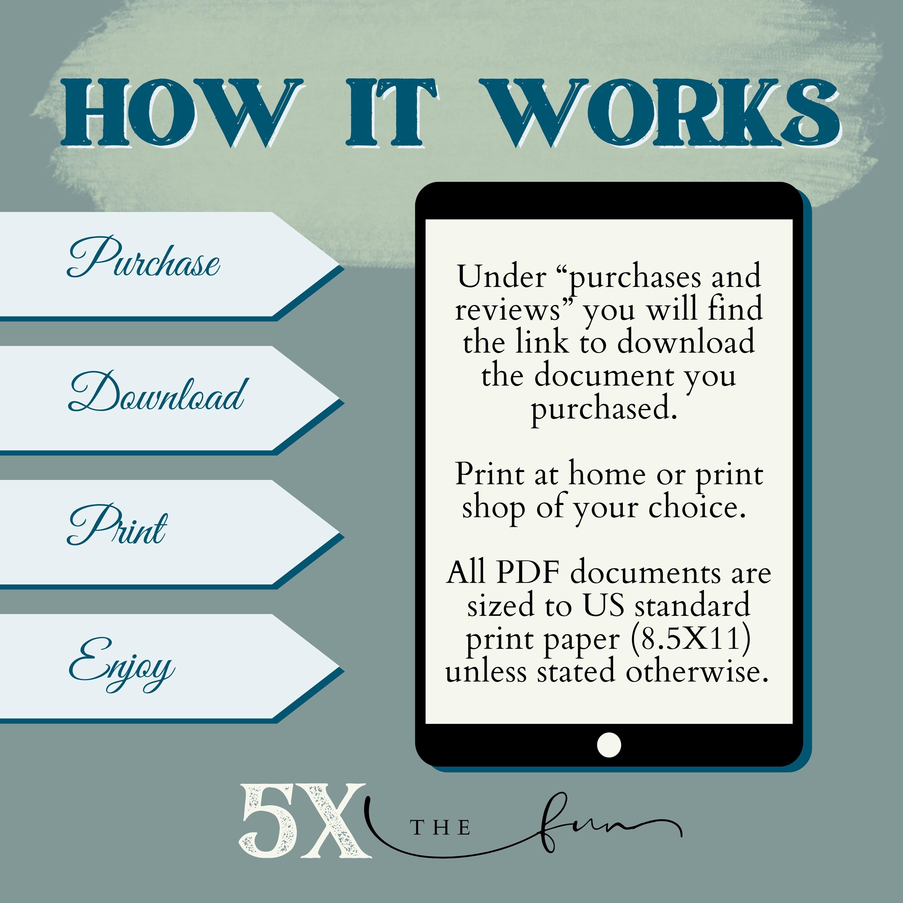 Farm Themed Lined Printable Stationary 8.5X11, 5X7, 5X5 Sizes | Print ...