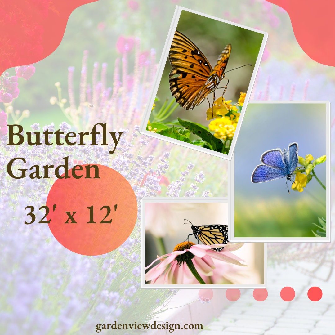 Butterfly Stroll Garden Planting Plan - Etsy