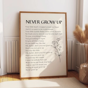 Never Grow Up - Etsy
