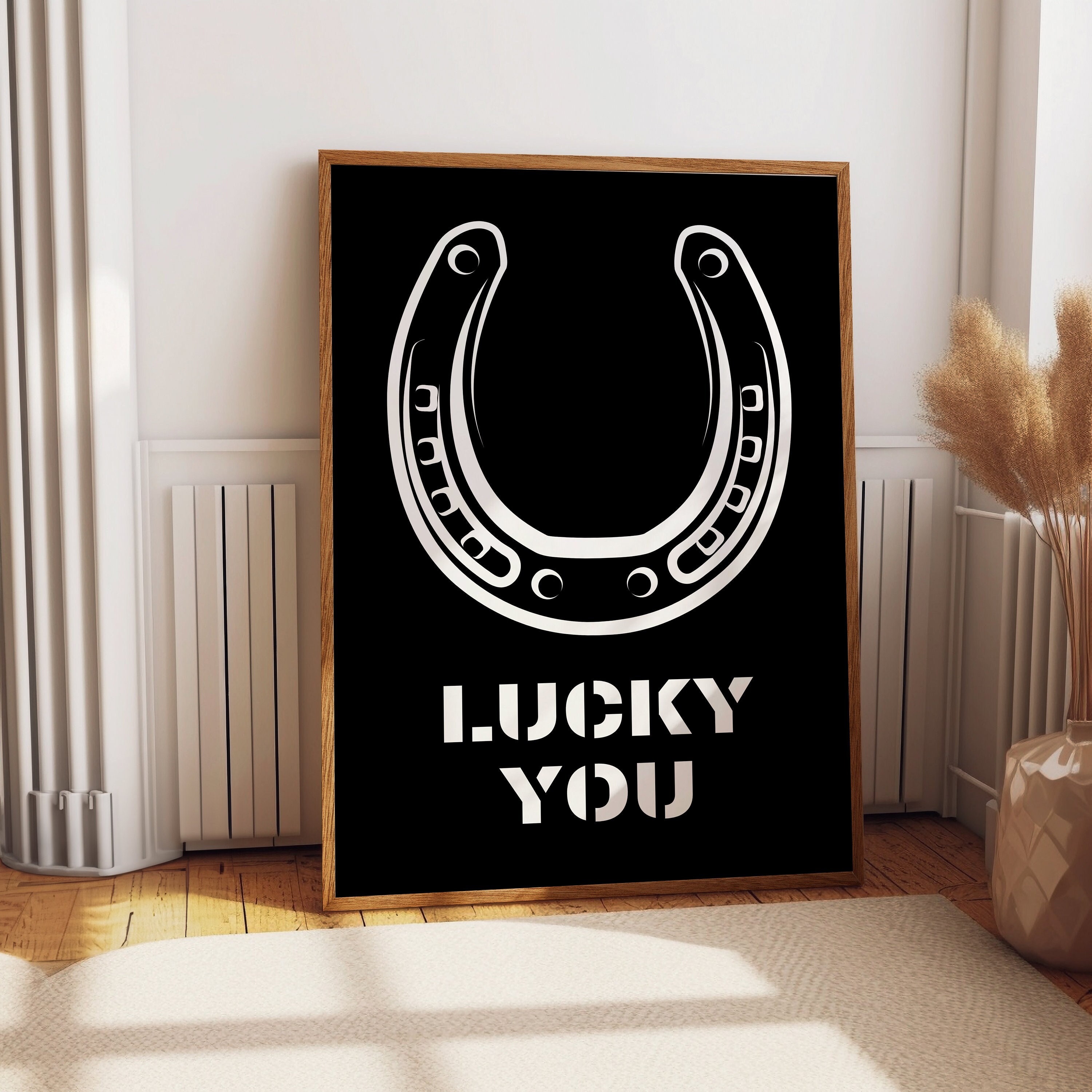 Horseshoe Poster, Western Wall Art, Retro Cowboy Decor, Cowboy Wall Art ...