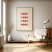 Aesthetic Kitchen Decor Cute, Red Kitchen Wall Art Print, Minimalist ...