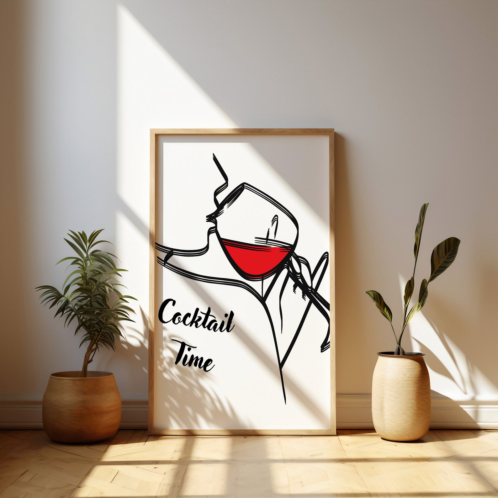 Bar Art Print Cocktail Poster, Modern Bar Cart Wall Art, Liquor Poster ...