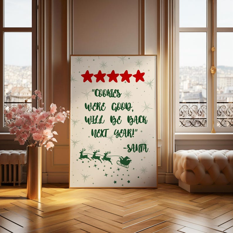 Funny Christmas Decor, Christmas Wall Art, Printable Wall Art, Trendy ...