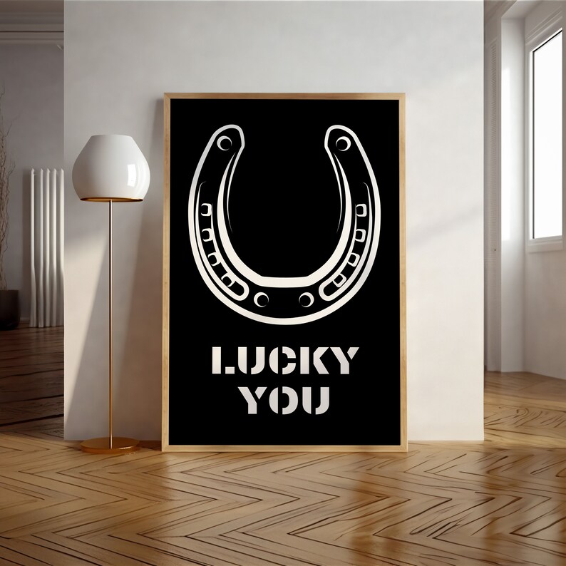 Horseshoe Poster, Western Wall Art, Retro Cowboy Decor, Cowboy Wall Art ...