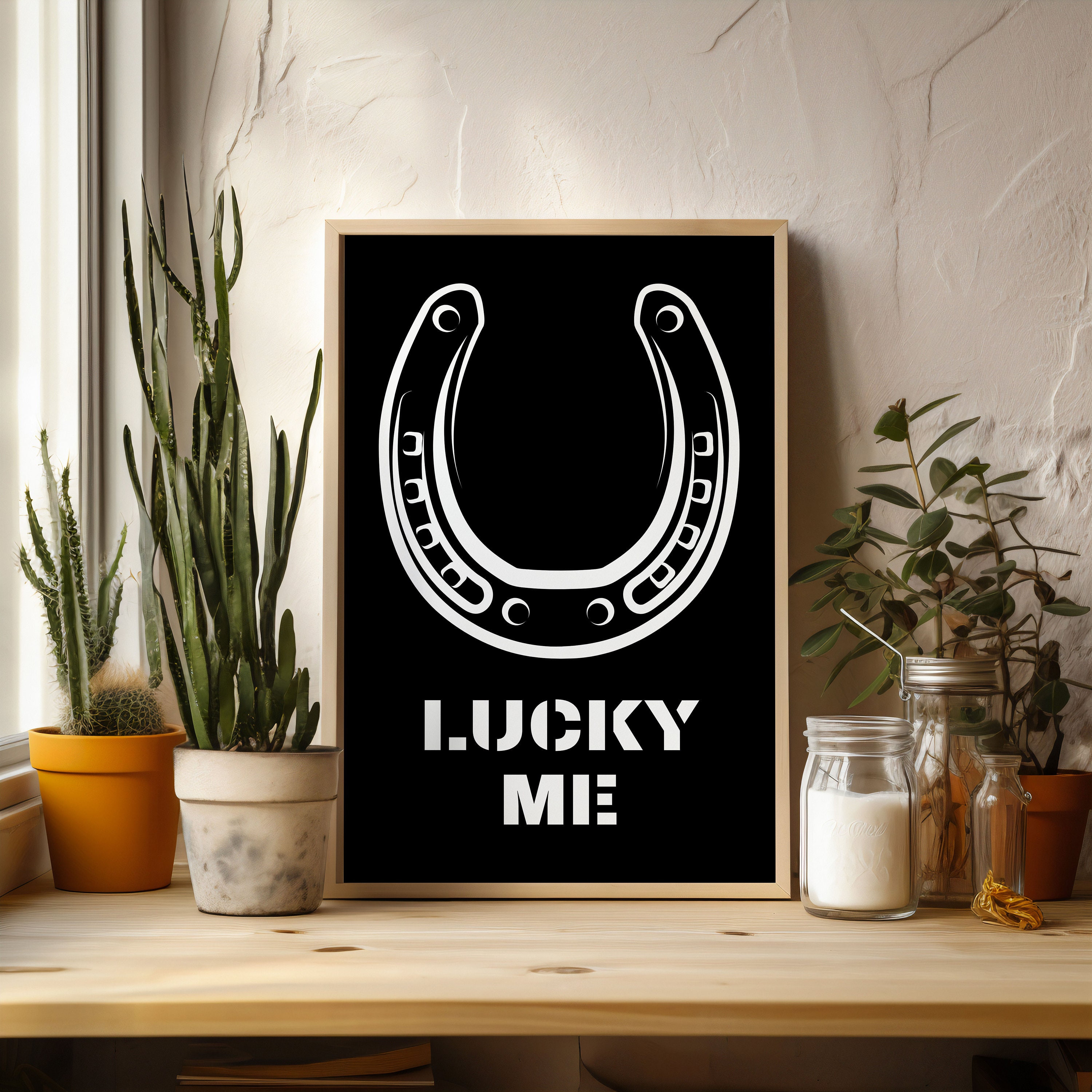 Horseshoe Poster, Western Wall Art, Retro Cowboy Decor, Cowboy Wall Art ...