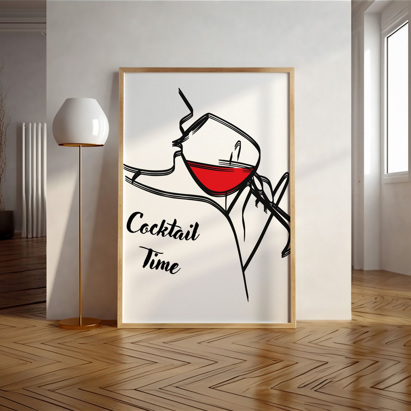 Bar Art Print Cocktail Poster, Modern Bar Cart Wall Art, Liquor Poster ...