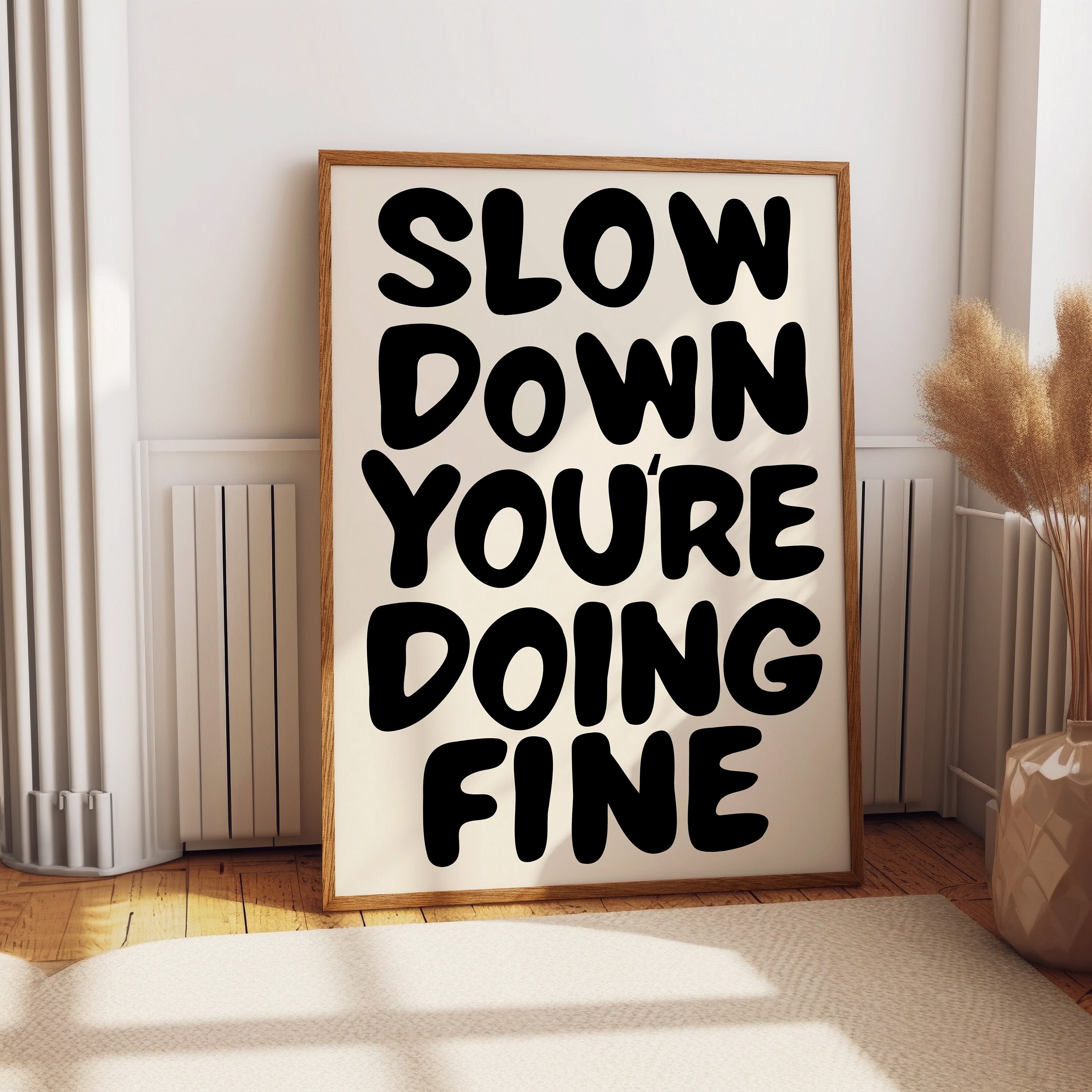 Slow Down Your Doing Fine Print, Billy Joel Lyric Poster, Printable ...